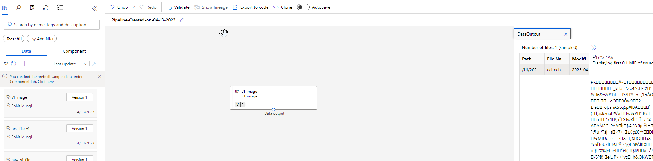 How to Create File based data set for Image Classification in Azure ML Designer - Microsoft Q&A