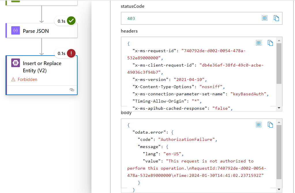 How to access storage account table (enabled from selected VNet) from ...