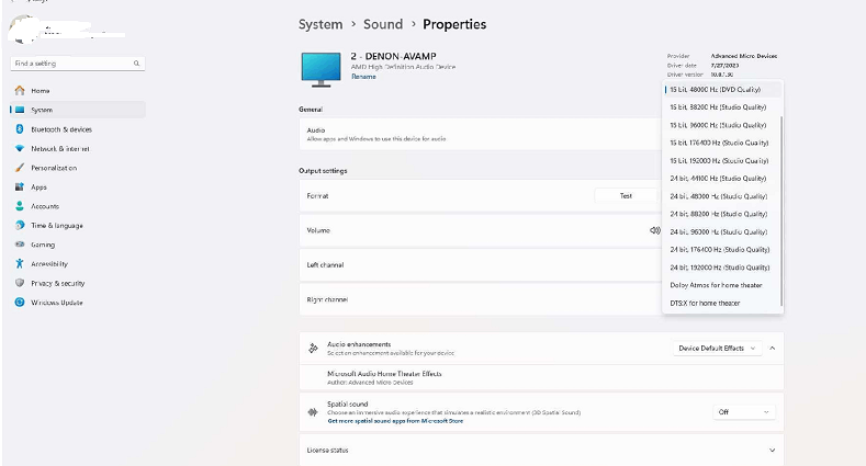 Playing 5.1 Sound from windows 11 to AV reciever - Microsoft Q&A