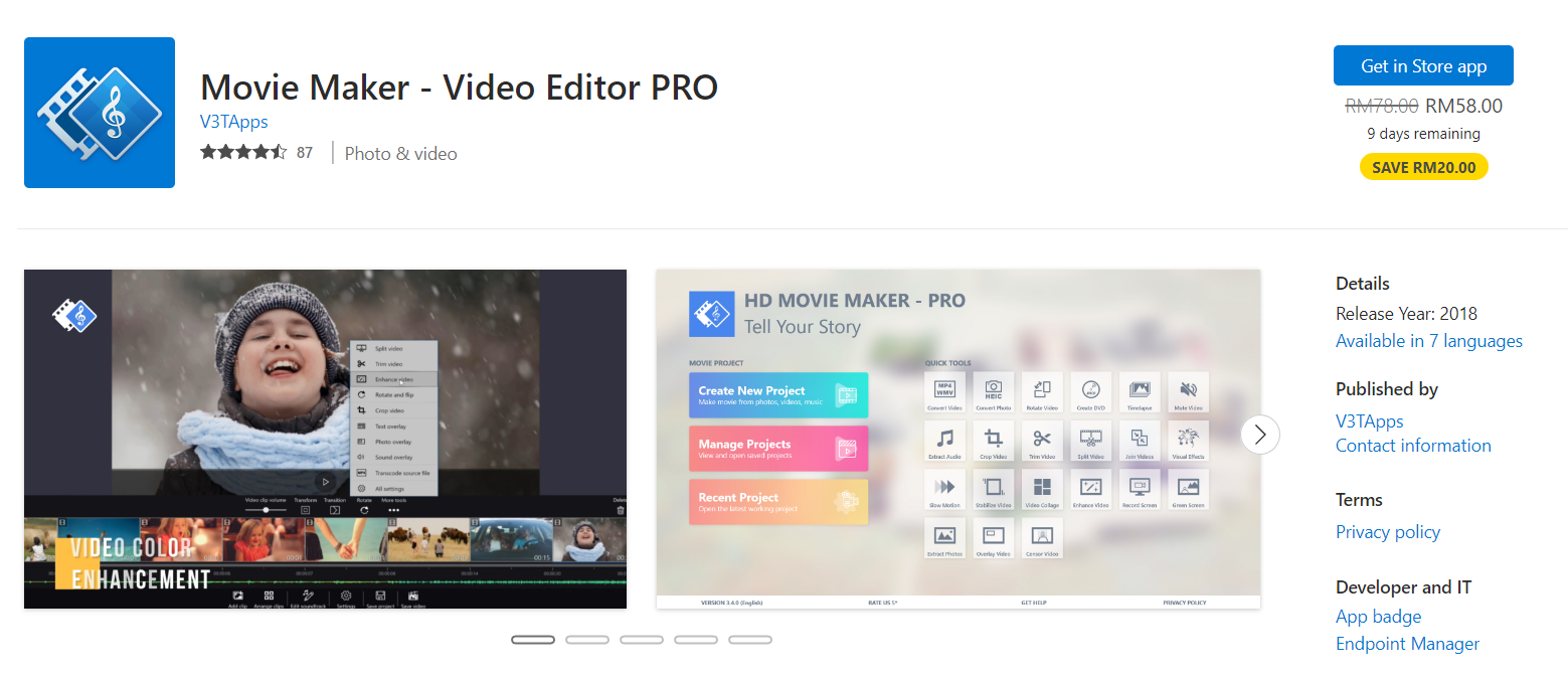 Next step after buy video maker editor pro - Microsoft Q&A
