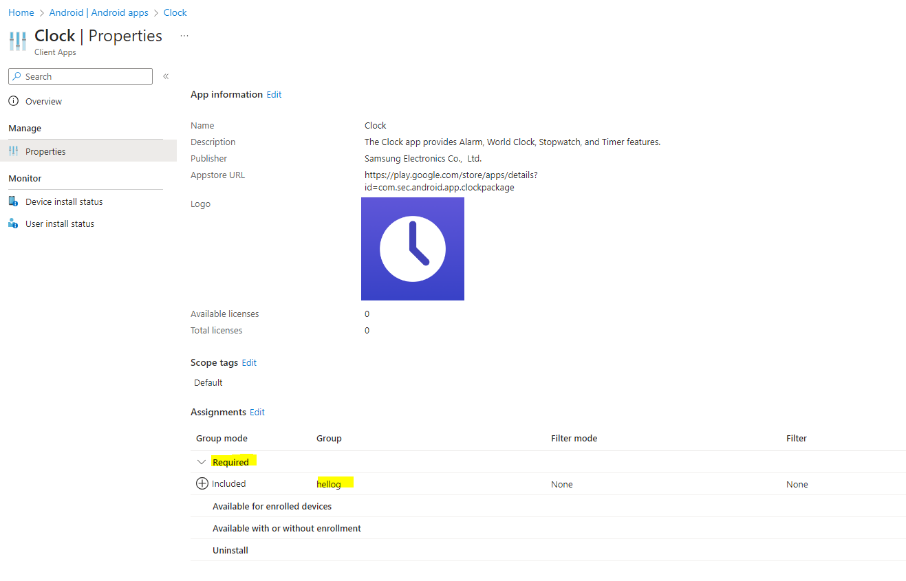 Intune Android Enterprise enroll device missing Clock and Alarm app ... Intune Android Enterprise enroll device missing Clock and Alarm app ...