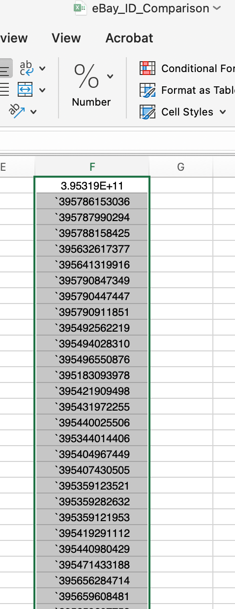 How do I remove the leading apostrophe in every cell within my number-formatted column ...