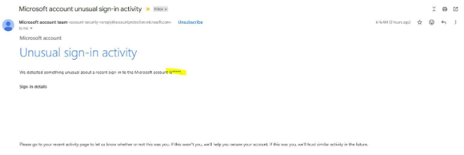 Are these emails I've been receiving about unusual sign-in activity ...