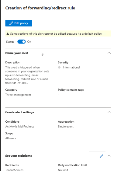 Rule Notifications - Microsoft Q&A