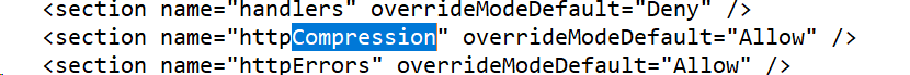 How to enable httpCompression/scheme as deflate at site level inside web.config in IIS10 ...