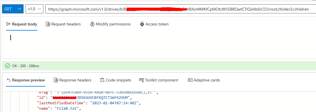 I cannot view/see my files which i have uploaded on OneDrive using Microsoft.Graph api. Where ...