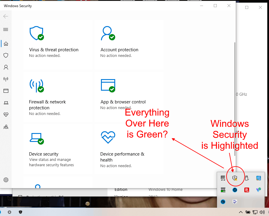 Windows Security Says I'm Both Covered, and at Risk. - Microsoft Q&A