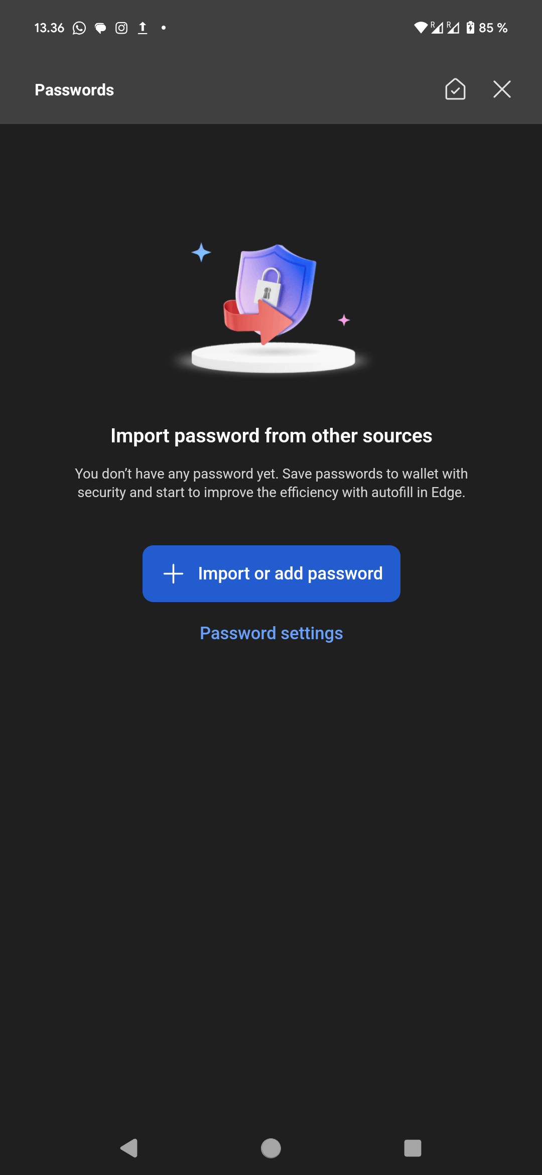 I can't turn on the password sync toggle in Edge on Android 14 (Pixel 6 Pro) - Microsoft Q&A