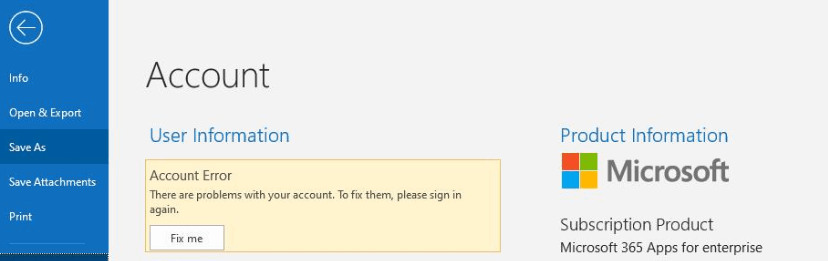 Office account Error - Microsoft Q&A