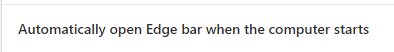 How do I permanently get rid of the annoying Edge Bar - Microsoft Q&A