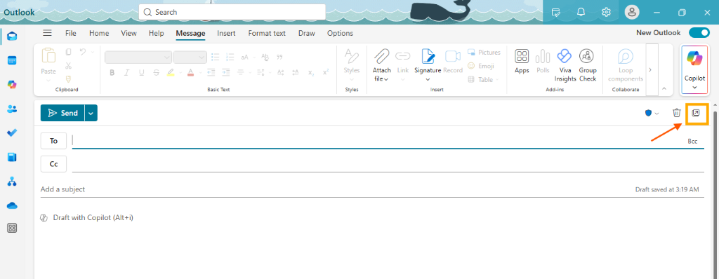 Delete Key Deletes Draft Message Instead of Text - Microsoft Q&A