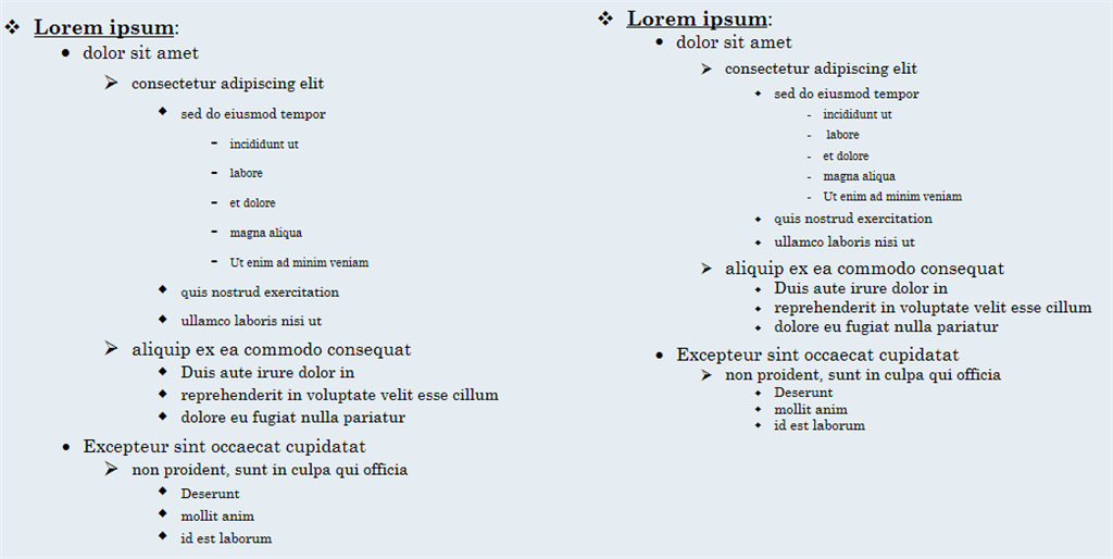 Bulleted list bullets no longer scale with font size? - Microsoft Q&A