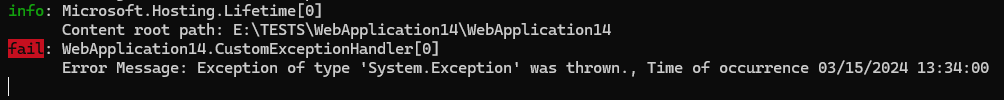 Why does ASP.NET Core log an unhandled exception when using a global ... Why does ASP.NET Core log an unhandled exception when using a global ...