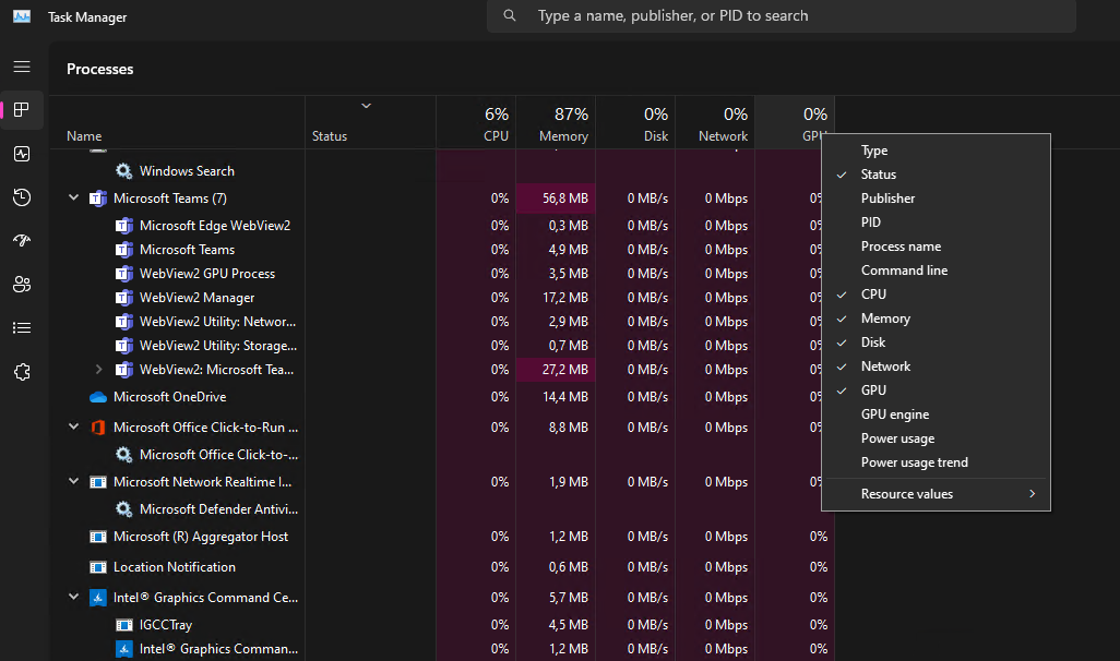 GPU section in Task Manager missing - Microsoft Q&A