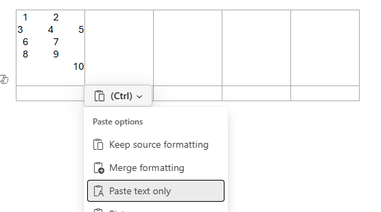 New Outlook pasting into tables from SAP - Microsoft Q&A