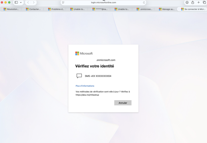 Error Code: 399287 while trying to log into my account .onmicrosoft.com ...