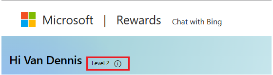i dont know how to find my level status in bing - Microsoft Q&A