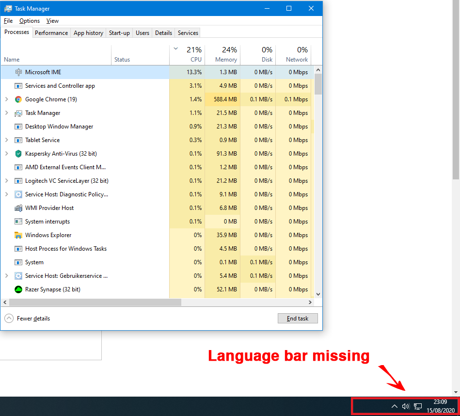 Microsoft IME bug when installing foreign language. (unable to switch ...