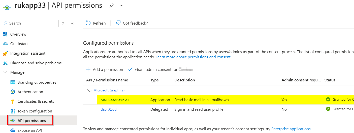 not able to fetch shared mailbox's emails with Mail.Read.Shared delegated permission - Microsoft Q&A
