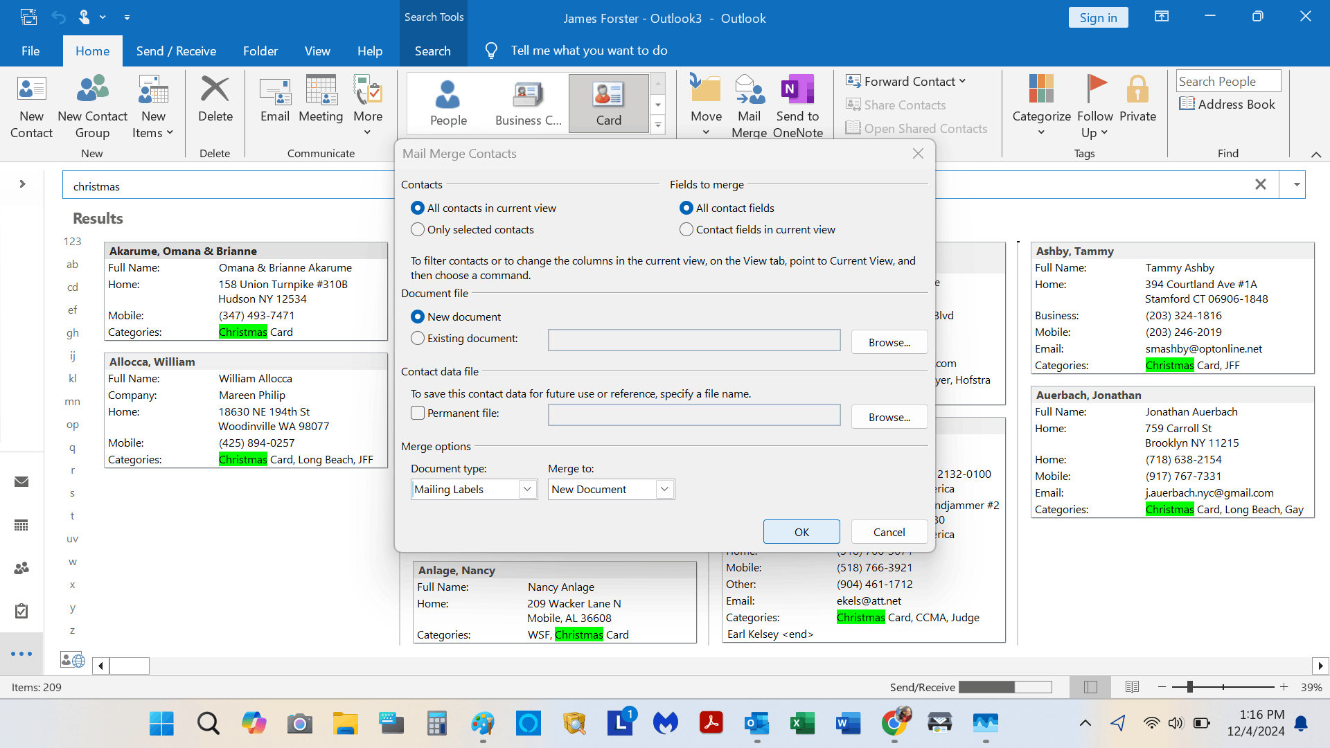 Office Mail Merge not starting up Word - Microsoft Q&A