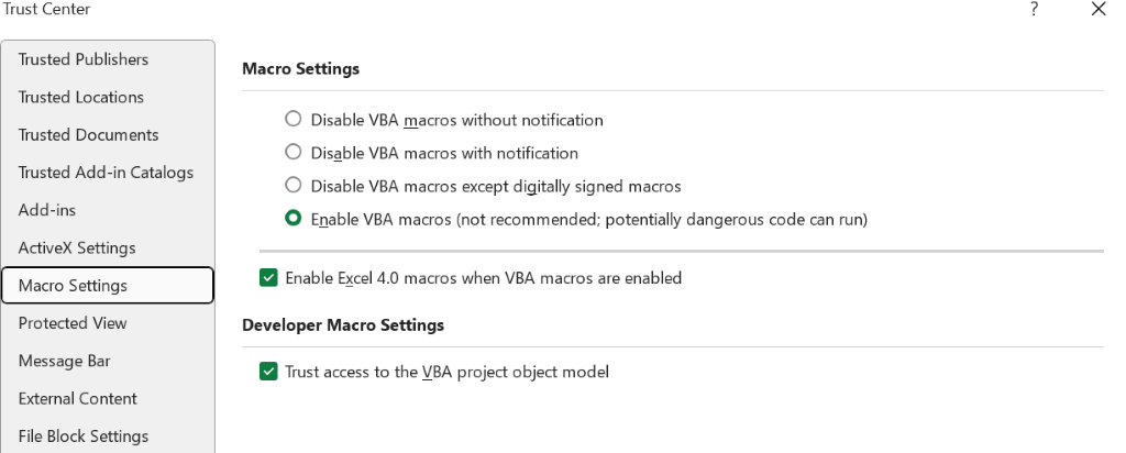 How do I unblick a Excel file with a Macro? - Microsoft Q&A