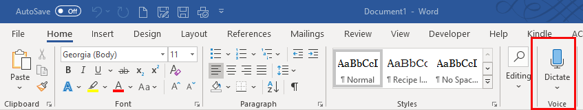 Voice typing tool in Microsoft Office Home and Student 2016 - Microsoft Q&A