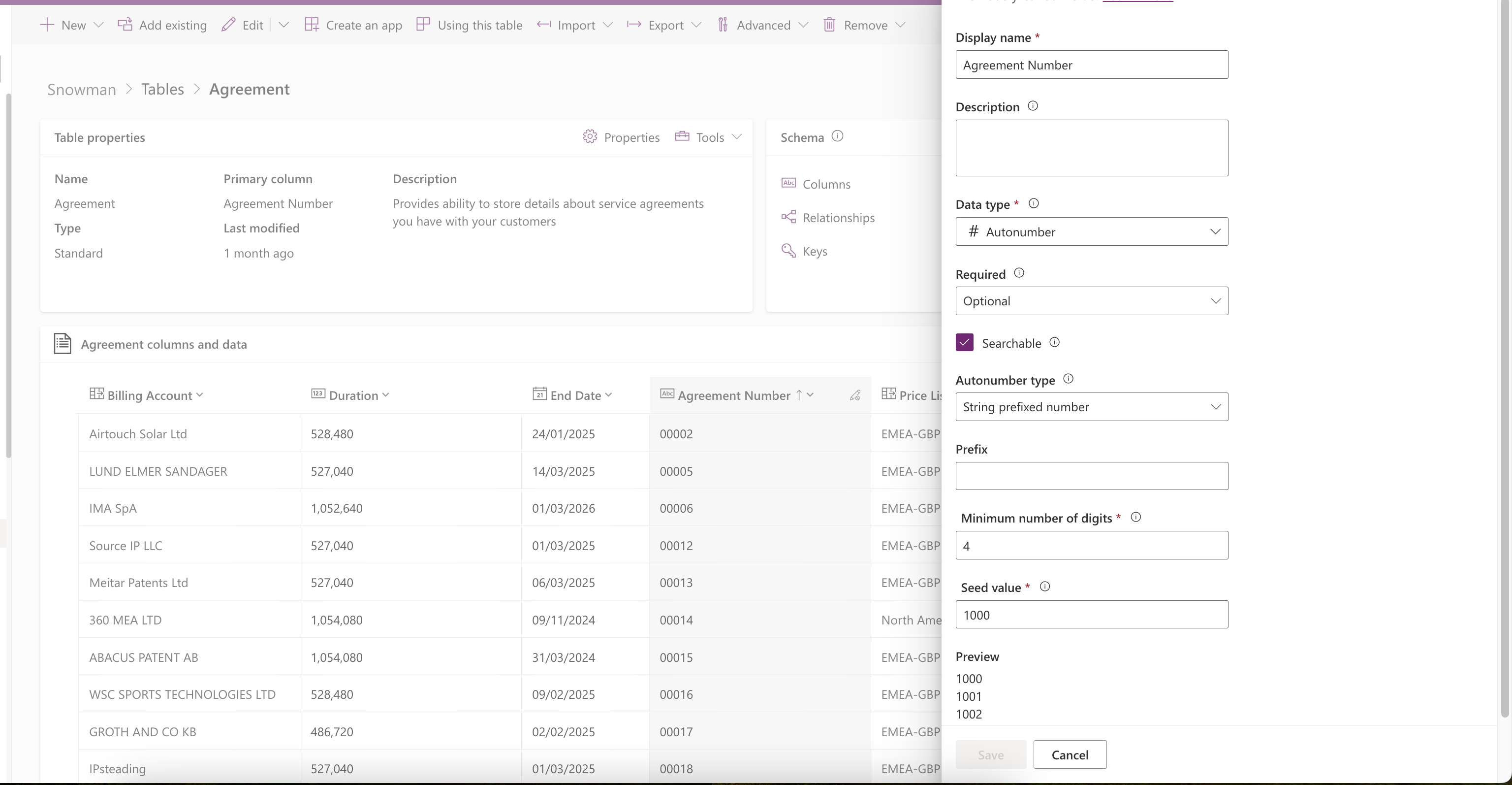 Column set as autonumber with seed value 1000 generates values starting ... Column set as autonumber with seed value 1000 generates values starting ...