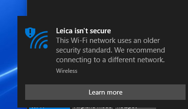Windows 10 thinks my wireless network is insecure when it's WPA2 ...