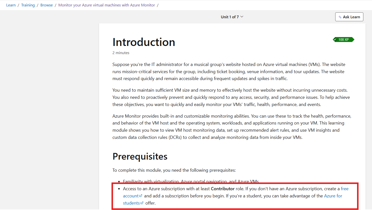 Azure Learning - No subscriptions associated with this account - Unable ...