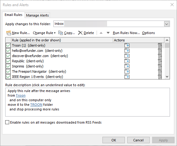 How can I fix rules that are not automatically executing - Microsoft Q&A