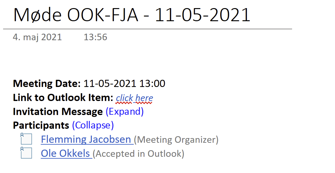 Date not in title when sending meeting notes to OneNote - Microsoft Q&A