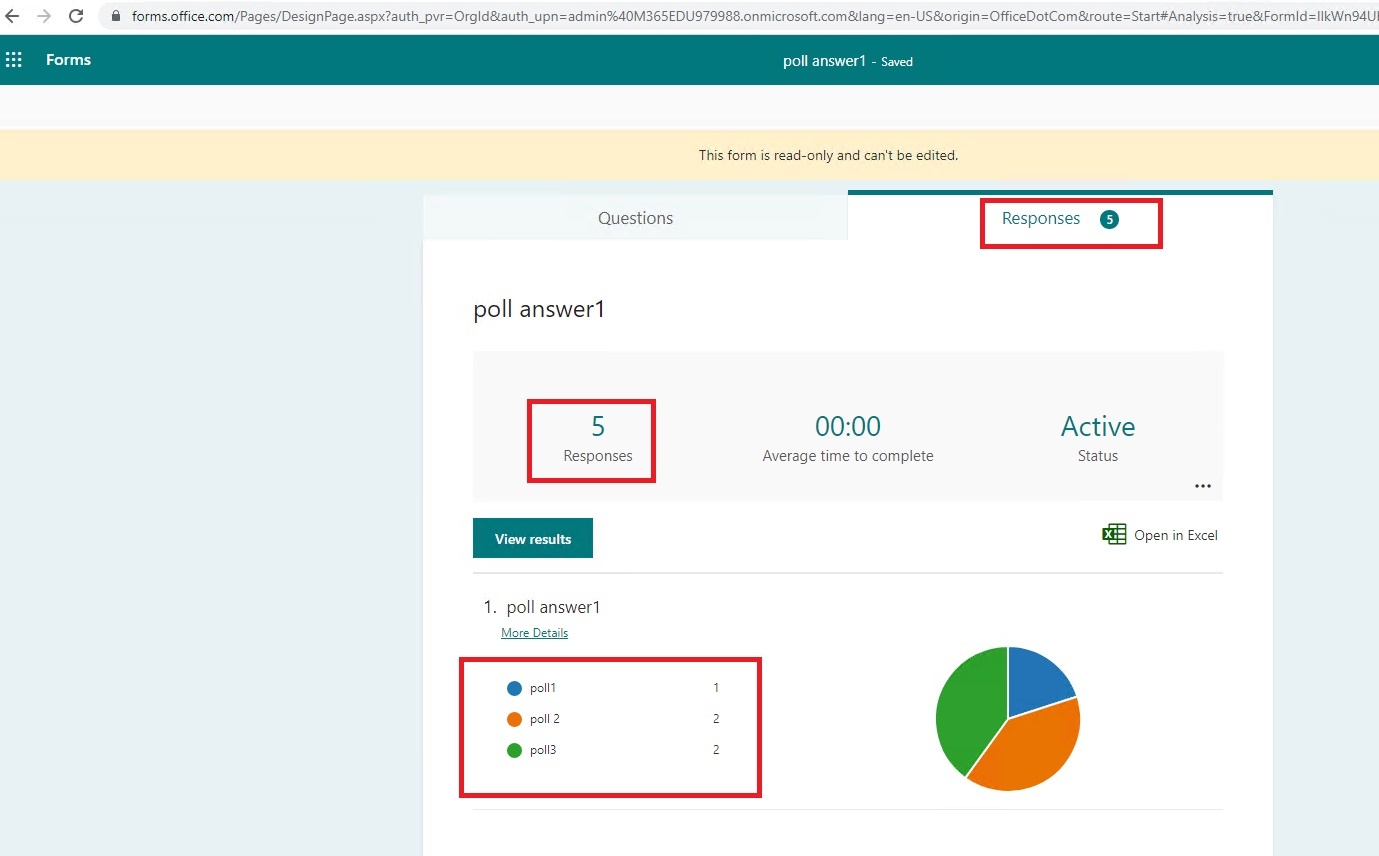 Voting Poll Tracking is Not Tallying Correctly - Microsoft Q&A