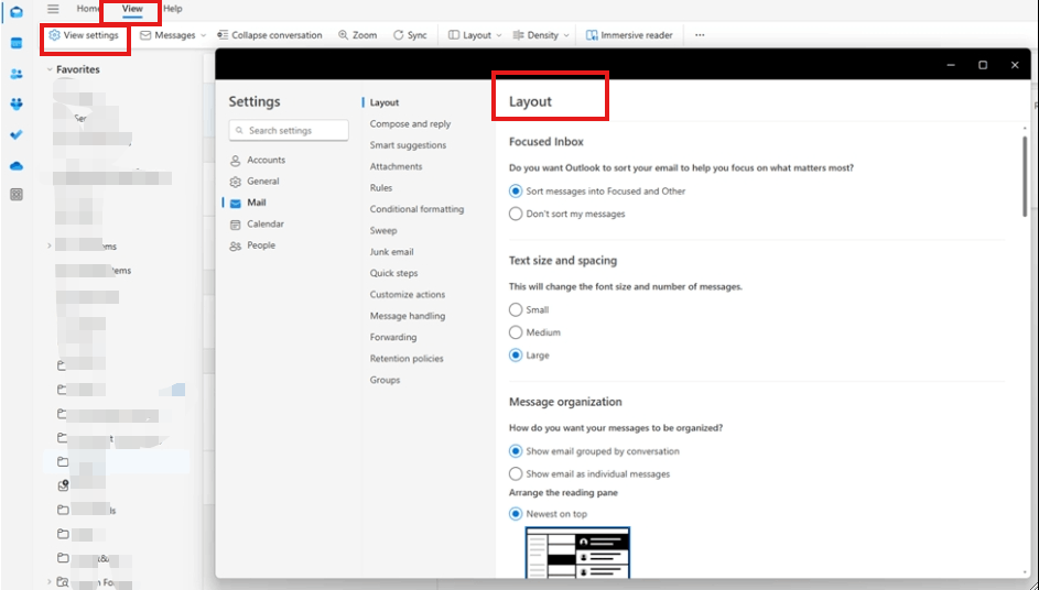 Can we personalize PLEASE? latest outlook is HORRIBLE - Microsoft Q&A