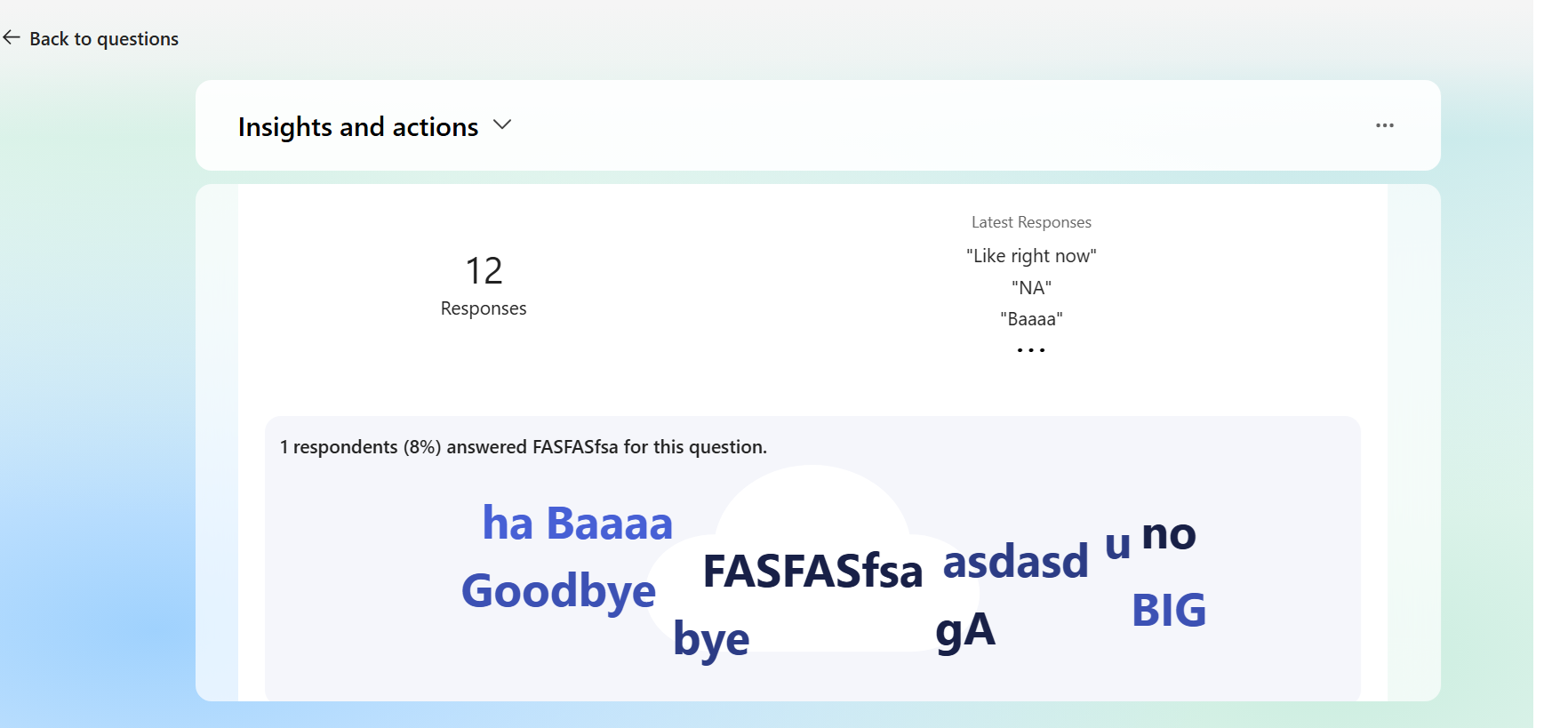 MS Forms - Missing Word Cloud Option in MS Forms When Owned by Group ...