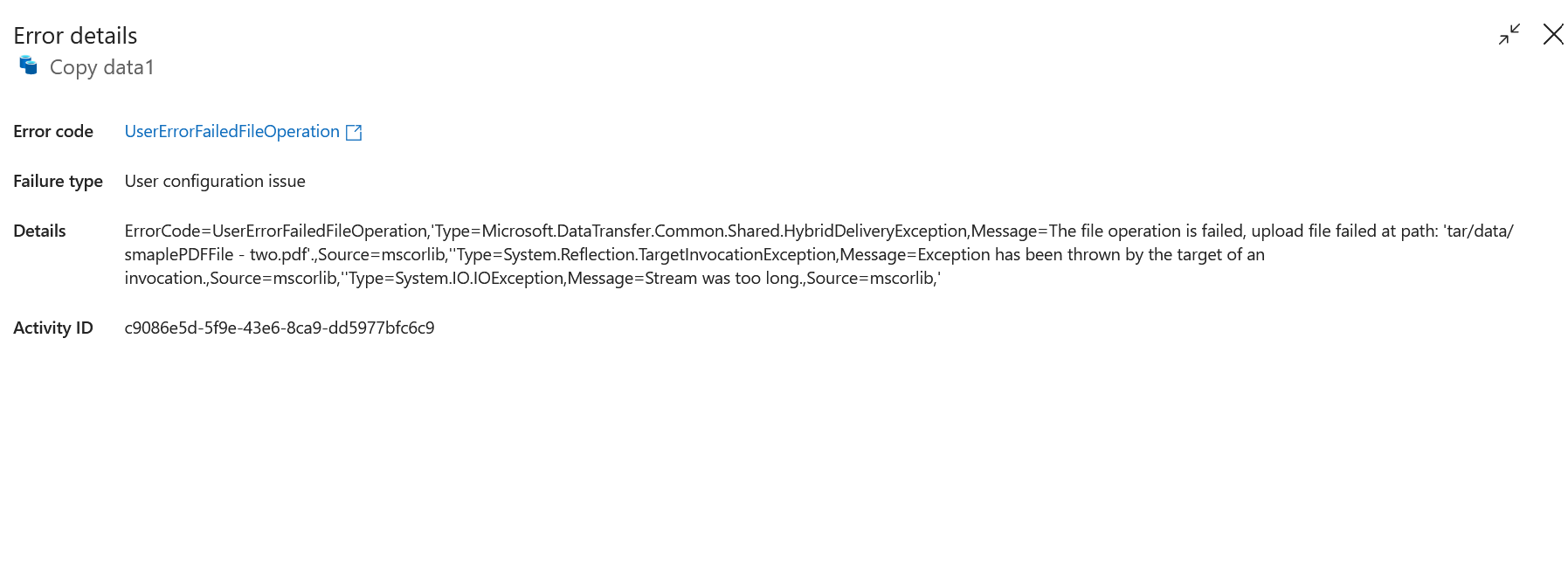 Data Factory Unable To Unzip Nested Zip File In Copy Activity Error Out Microsoft Qanda