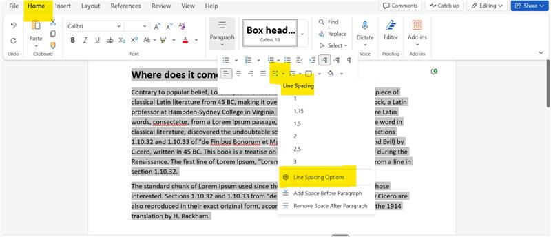 Problem with 'box' styles on Word splitting up - Microsoft Q&A