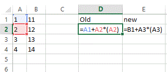 Within a formula, how grab multiple instances of same cell reference ...