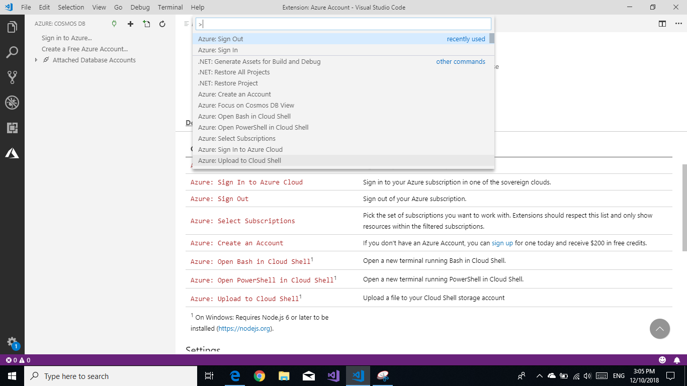 how to visualize newly added subscription in vs code? - Microsoft Q&A
