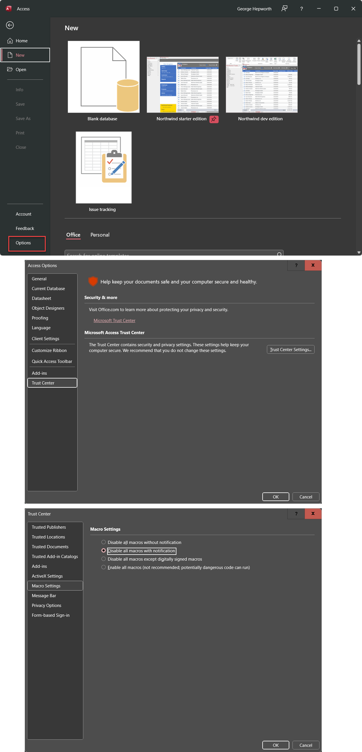Microsoft 365 Access Security Notice - Microsoft Q&A