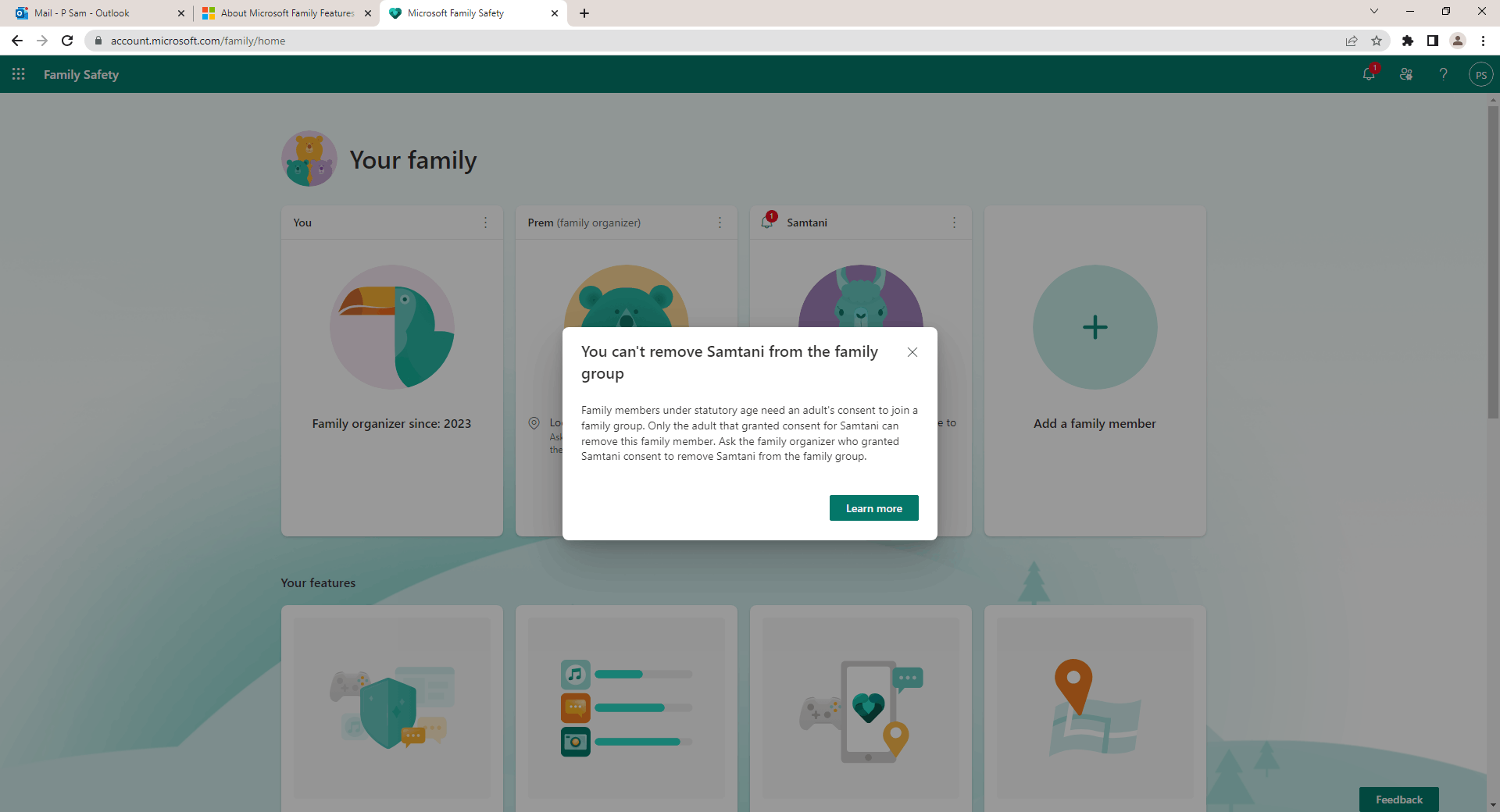 About Microsoft Family Features - Microsoft Q&A