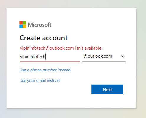 New Username Creating issue - Microsoft Q&A