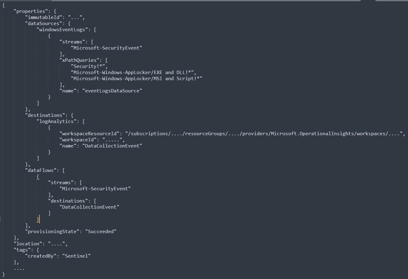 How do collection rules work in Microsoft Sentinel for filtering ...