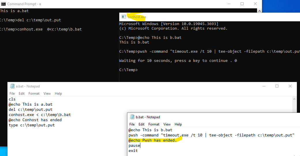 Type Exit command then not return prompt. - Microsoft Q&A
