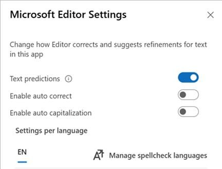 How do I turn off auto capitalization in Outlook 365? - Microsoft Q&A