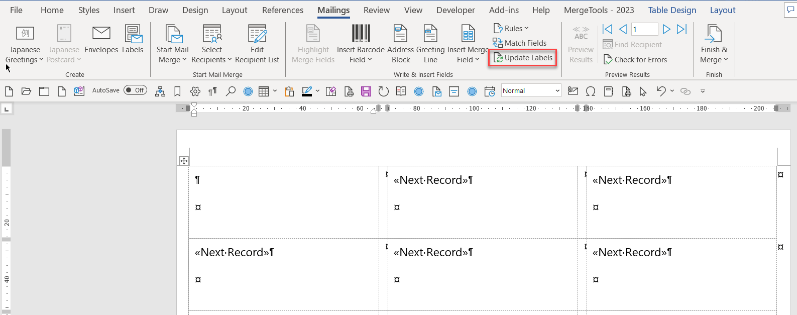 Why is the update labels field grayed out? - Microsoft Q&A
