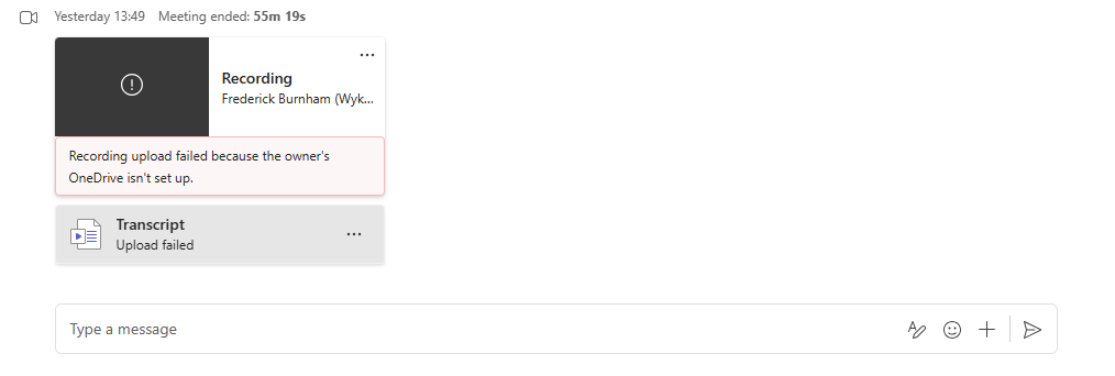 Teams recording will not download - Microsoft Q&A