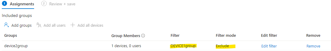 Intune Policies group assignment and exclusions - Microsoft Q&A