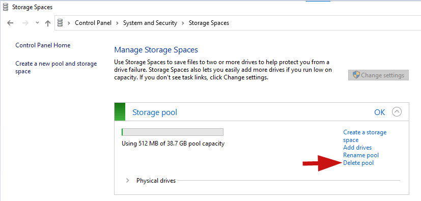 Converting a Microsoft Storage Space Device back to a regular storage ...