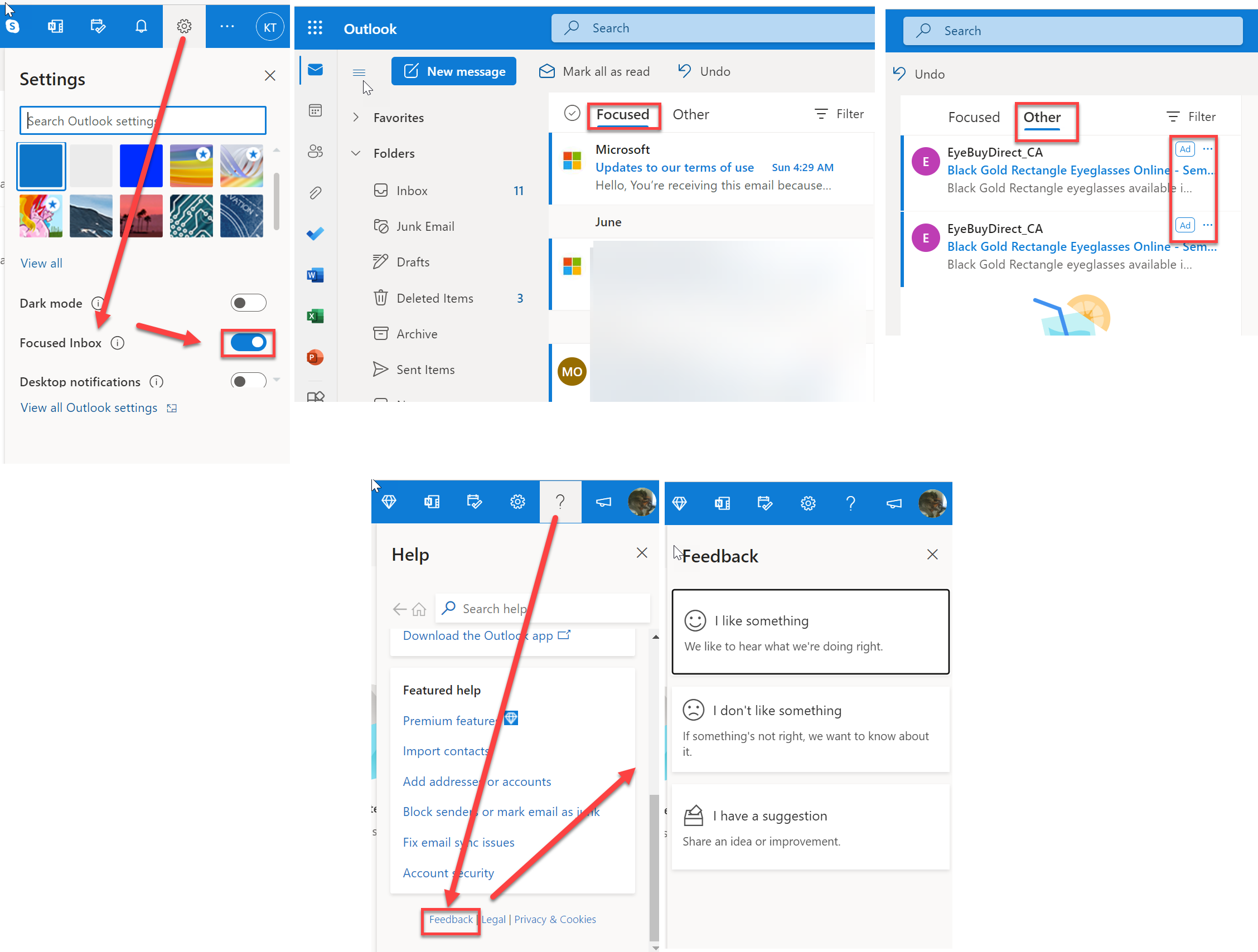 ads on emails and page. - Microsoft Q&A