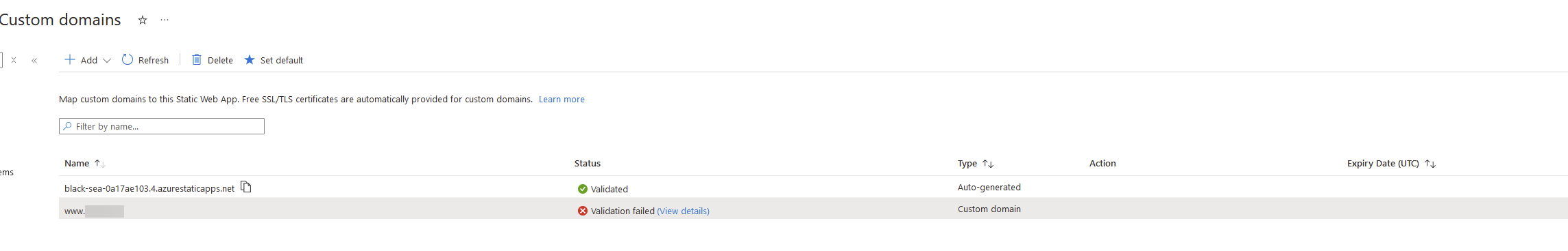 unable to validate a domain - Microsoft Q&A unable to validate a domain - Microsoft Q&A